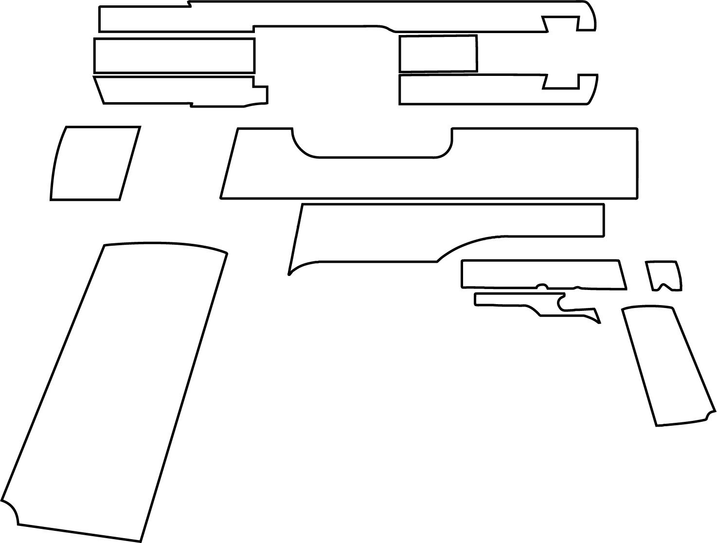 ArtStation - 1911 Rock Island Armory Pistol BLANK | Artworks