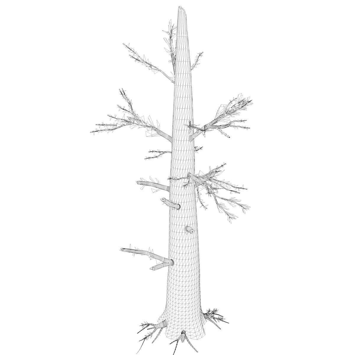 ArtStation - Burnt Tree #02 - High Poly Tree (3D Model) | Game Assets