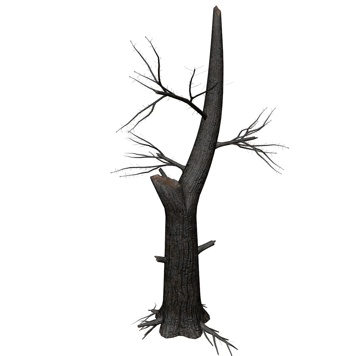 ArtStation - Burnt Tree #04 - High Poly Tree (3D Model) | Game Assets