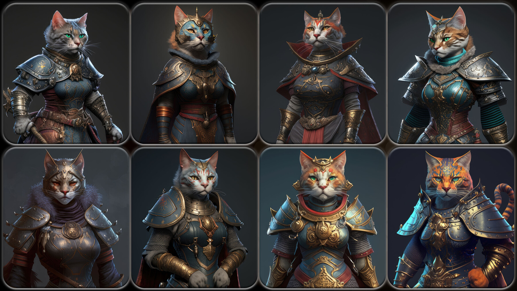 ArtStation - 220 Catfolk Reference Pack | 4K | v.8 | Artworks