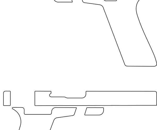 ArtStation - Glock 41 gen 4 laser file blank | Artworks