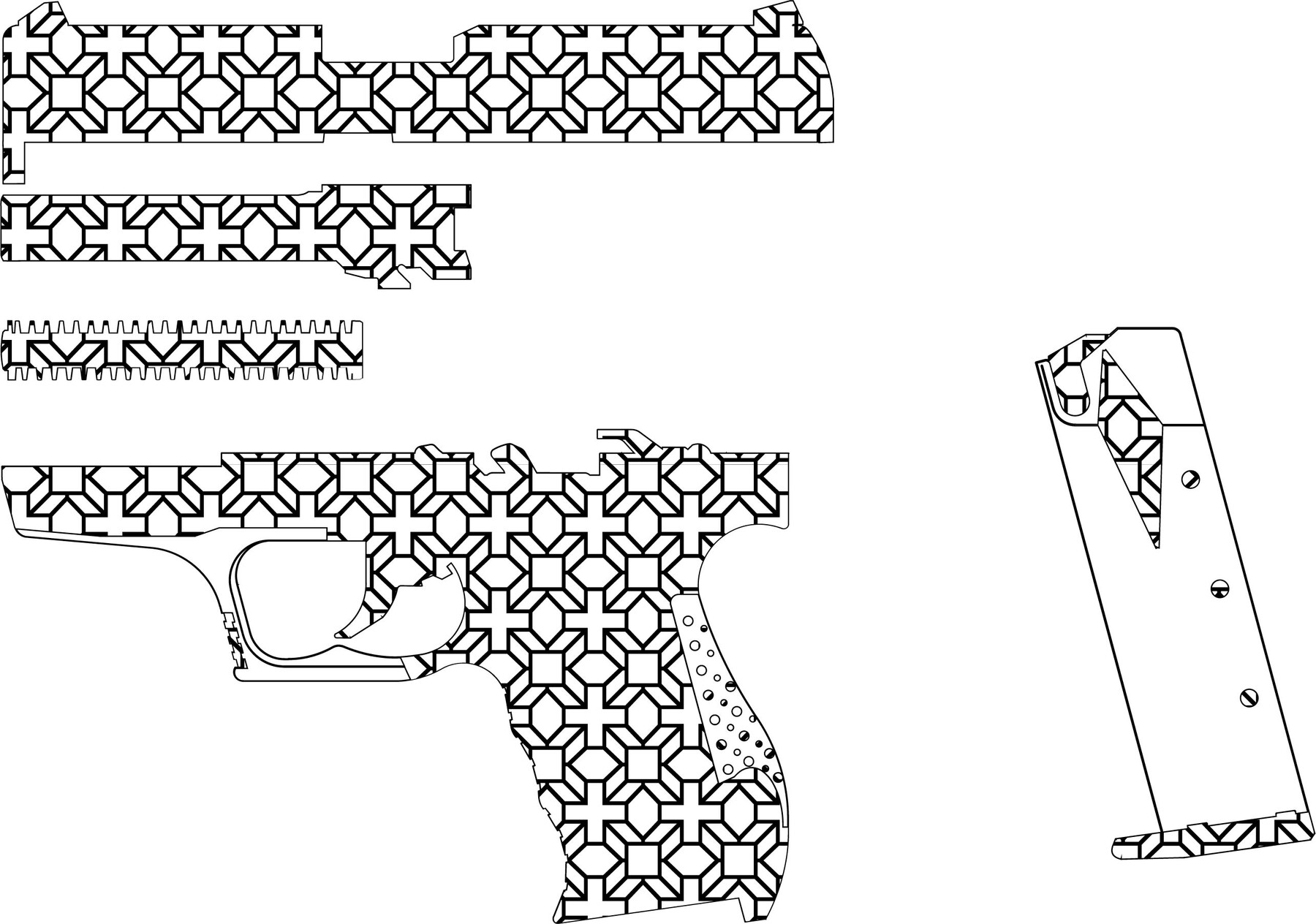 ArtStation - Walther P99 parts | Artworks