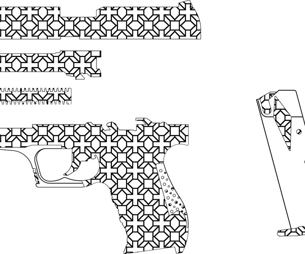 ArtStation - Walther P99 parts | Artworks