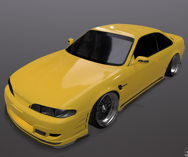 ArtStation - Nissan Silvia S14 326 Power 3D-Star bodykit | Game Assets