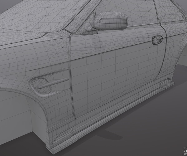 ArtStation - Nissan Silvia S14 326 Power 3D-Star bodykit | Game Assets