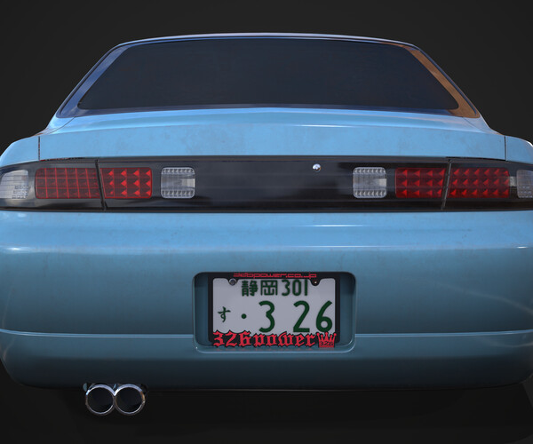 ArtStation - Nissan Silvia S14 326 Power DLux bodykit | Game Assets