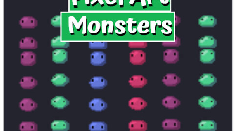 ArtStation - Pixel Art Monsters | Game Assets