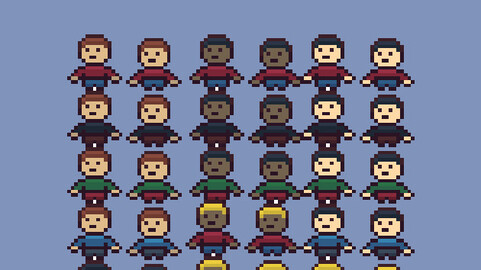 ArtStation - 16x16 Man Characters | Game Assets