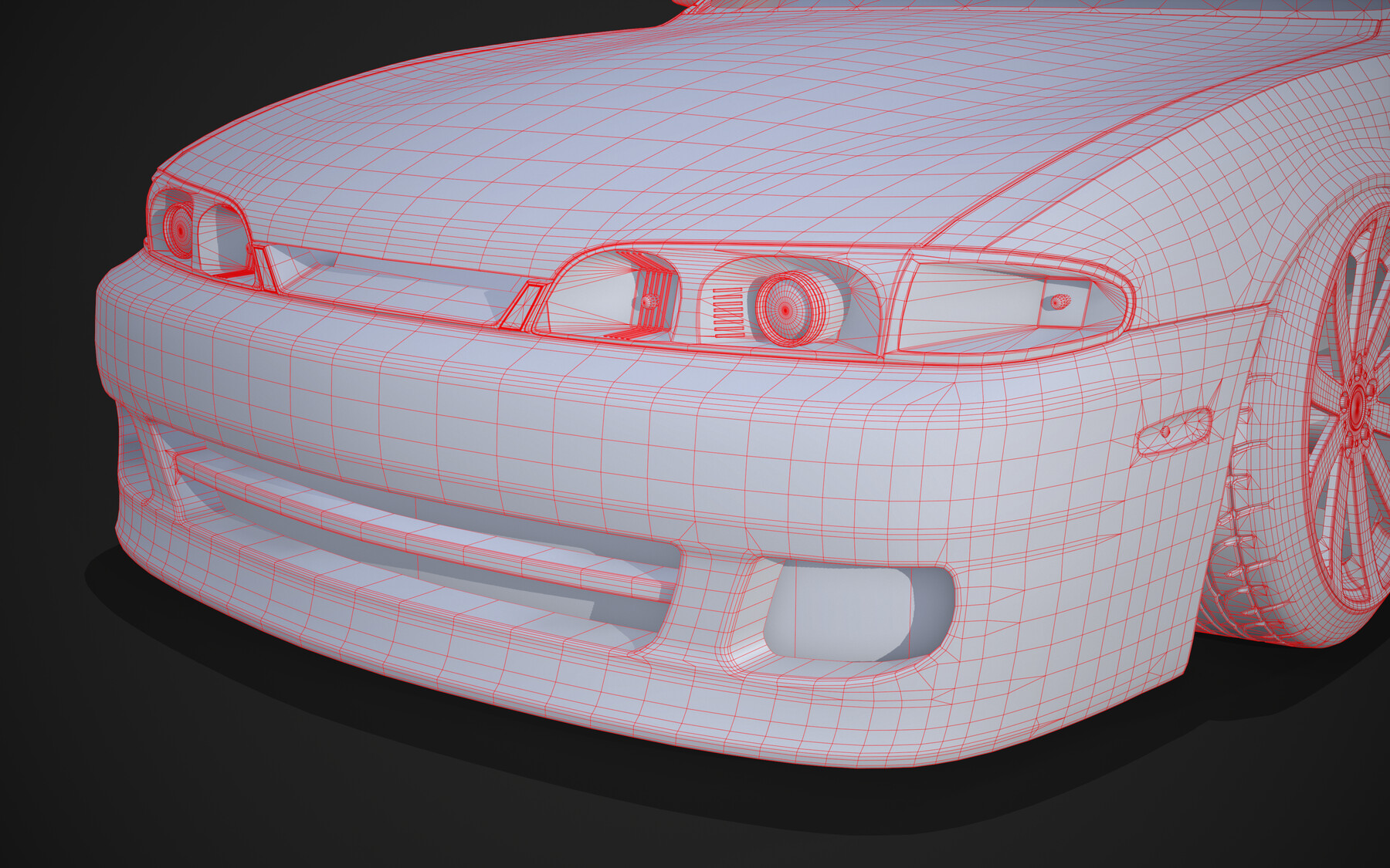 ArtStation - Nissan Silvia S14 326 Power DLux bodykit | Game Assets