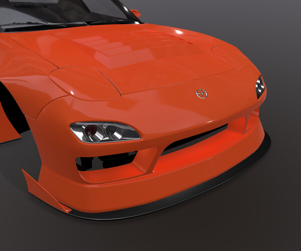 ArtStation - Mazda RX-7 FD3s BN-Sports bodykit | Game Assets