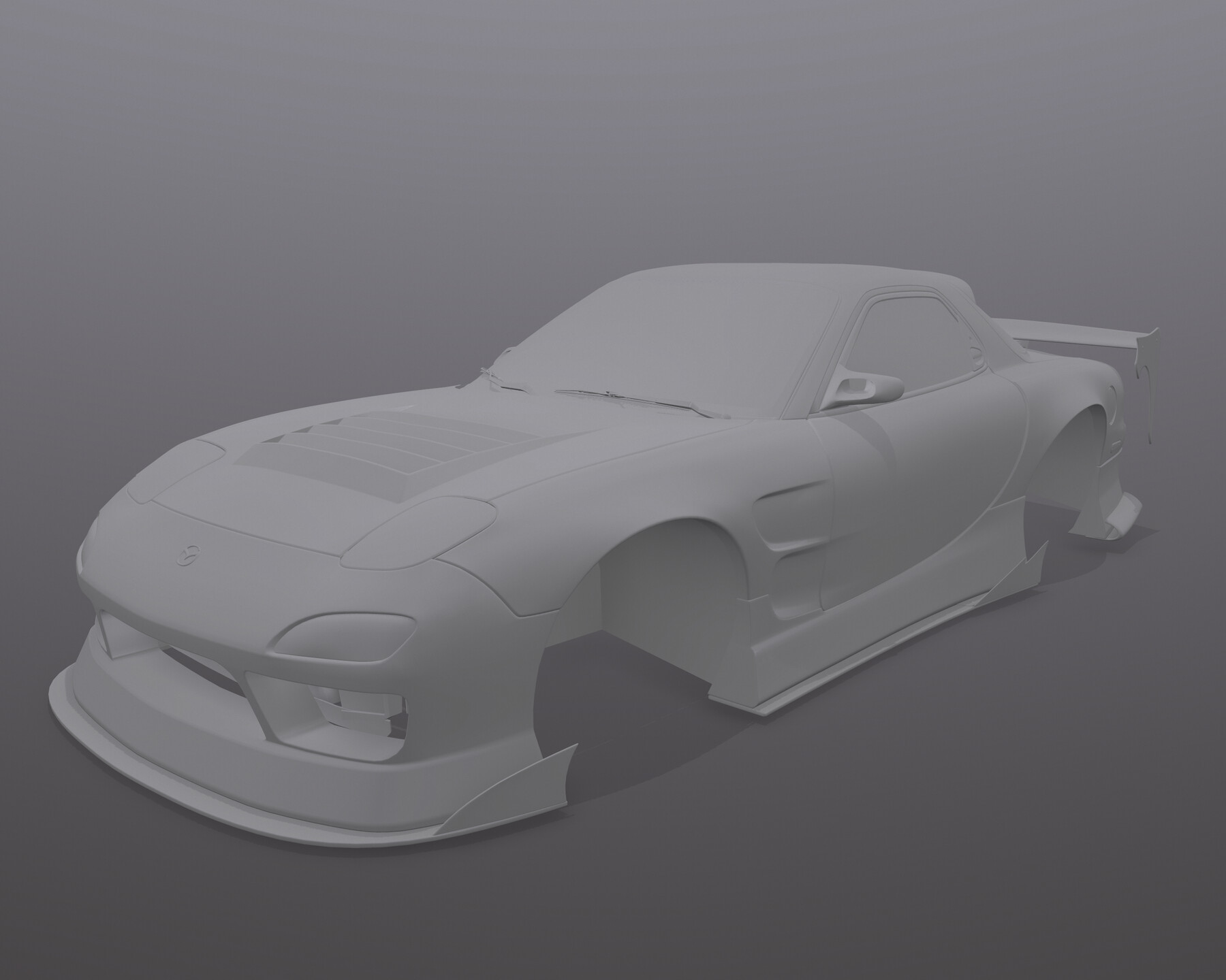 ArtStation - Mazda RX-7 FD3s BN-Sports bodykit | Game Assets