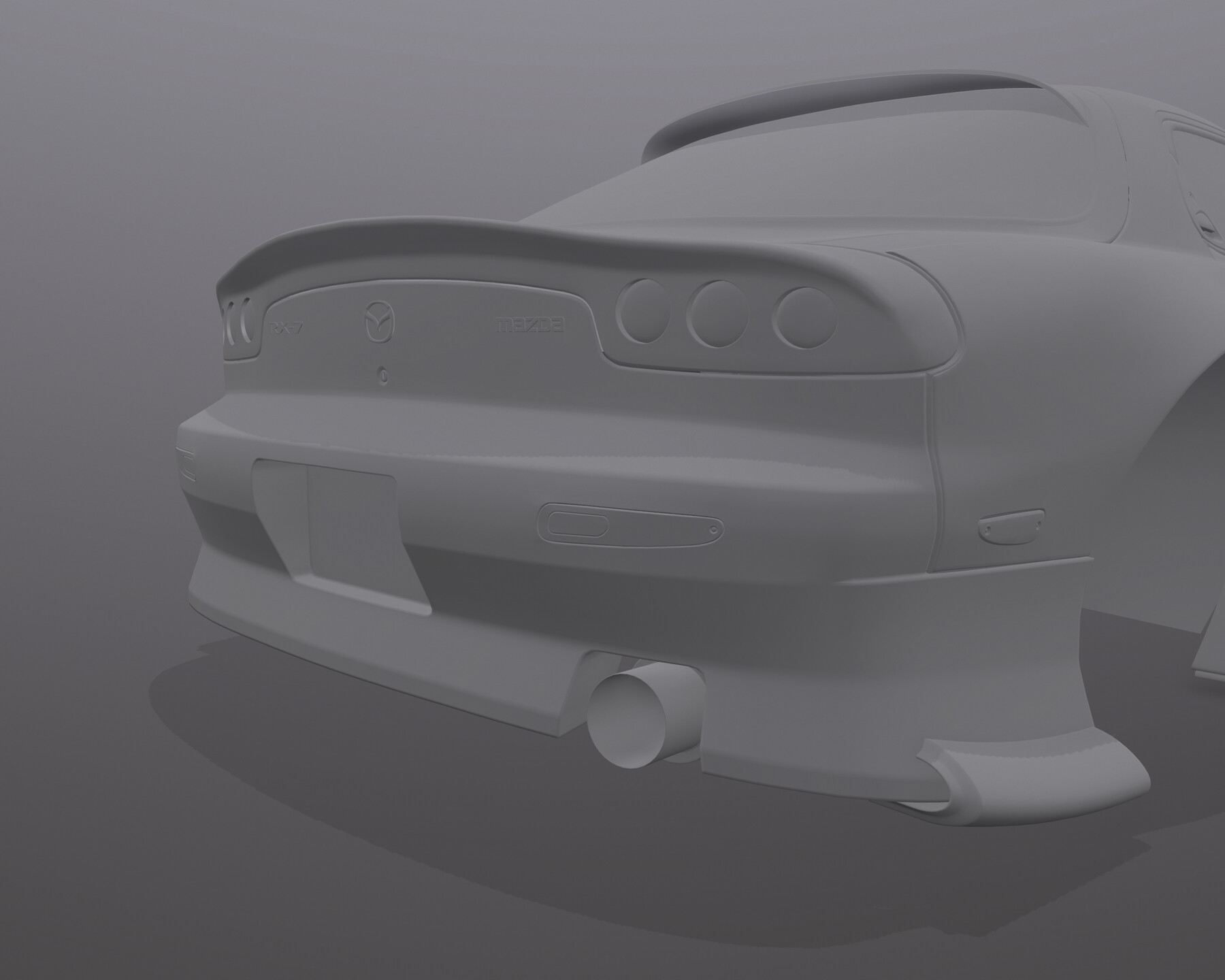 ArtStation - Mazda RX-7 FD3s BN-Sports bodykit | Game Assets
