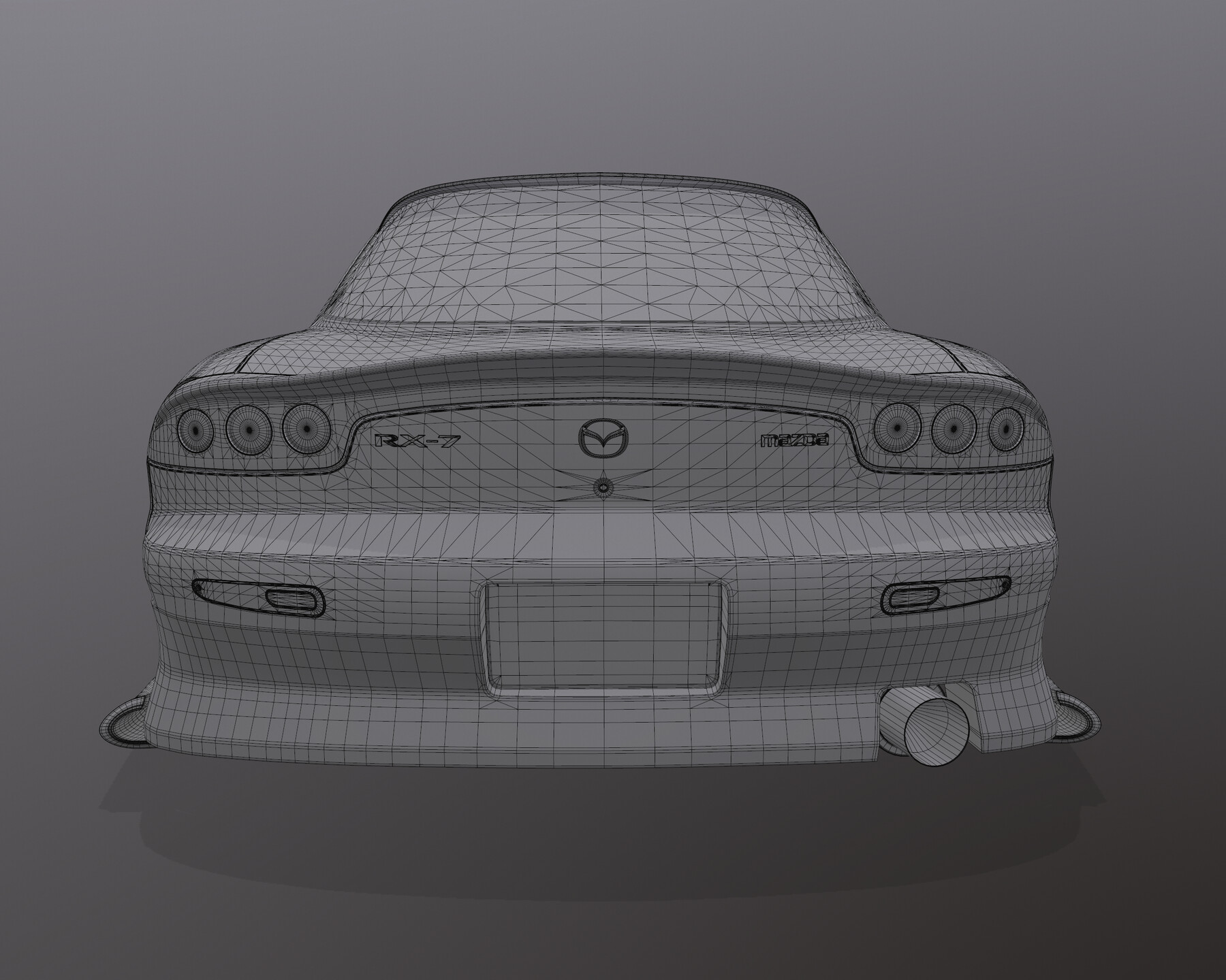 ArtStation - Mazda RX-7 FD3s BN-Sports bodykit | Game Assets