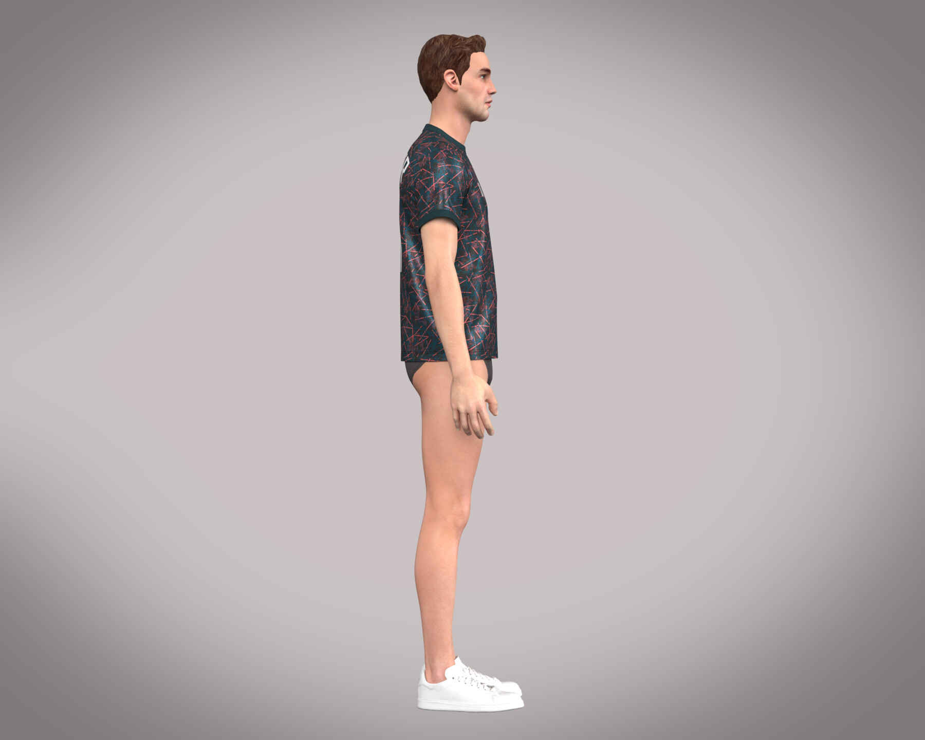 ArtStation - Soccer Football Blue and Red with Black Jersey Player-11 ...