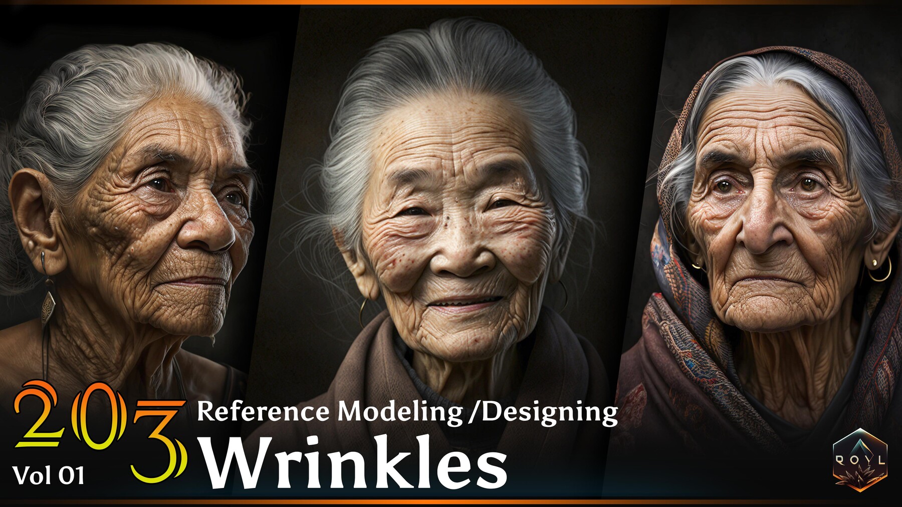ArtStation - 203 Wrinkles Reference modeling /Designing Vol 01 | Artworks