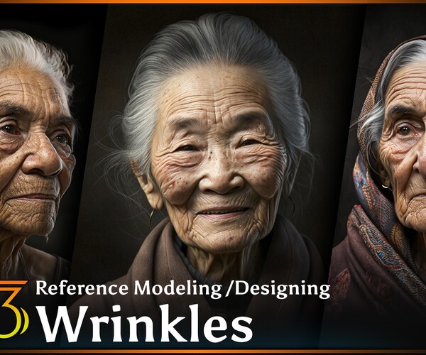 ArtStation - 203 Wrinkles Reference modeling /Designing Vol 01 | Artworks