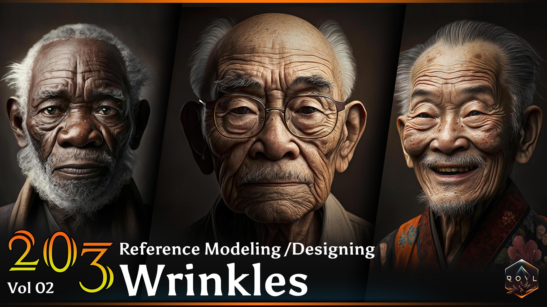 ArtStation - 203 Wrinkles Reference modeling /Designing Vol 02 | Artworks