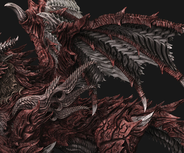 ArtStation - 3D Game Assets 3D print model Dragon Figure | Game Assets