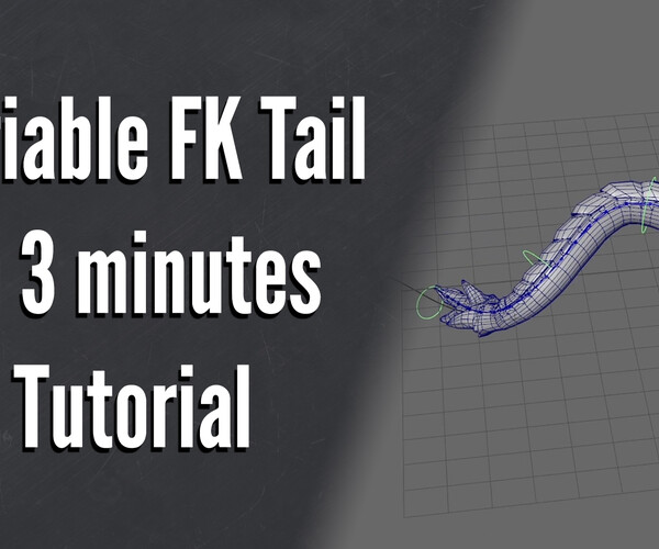ArtStation - Variable FK Tail Speed Rigging - Tutorial workshop | Tutorials