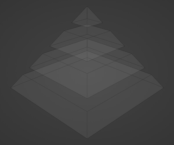 ArtStation - Pyramid Separated in 4 Parts | Game Assets