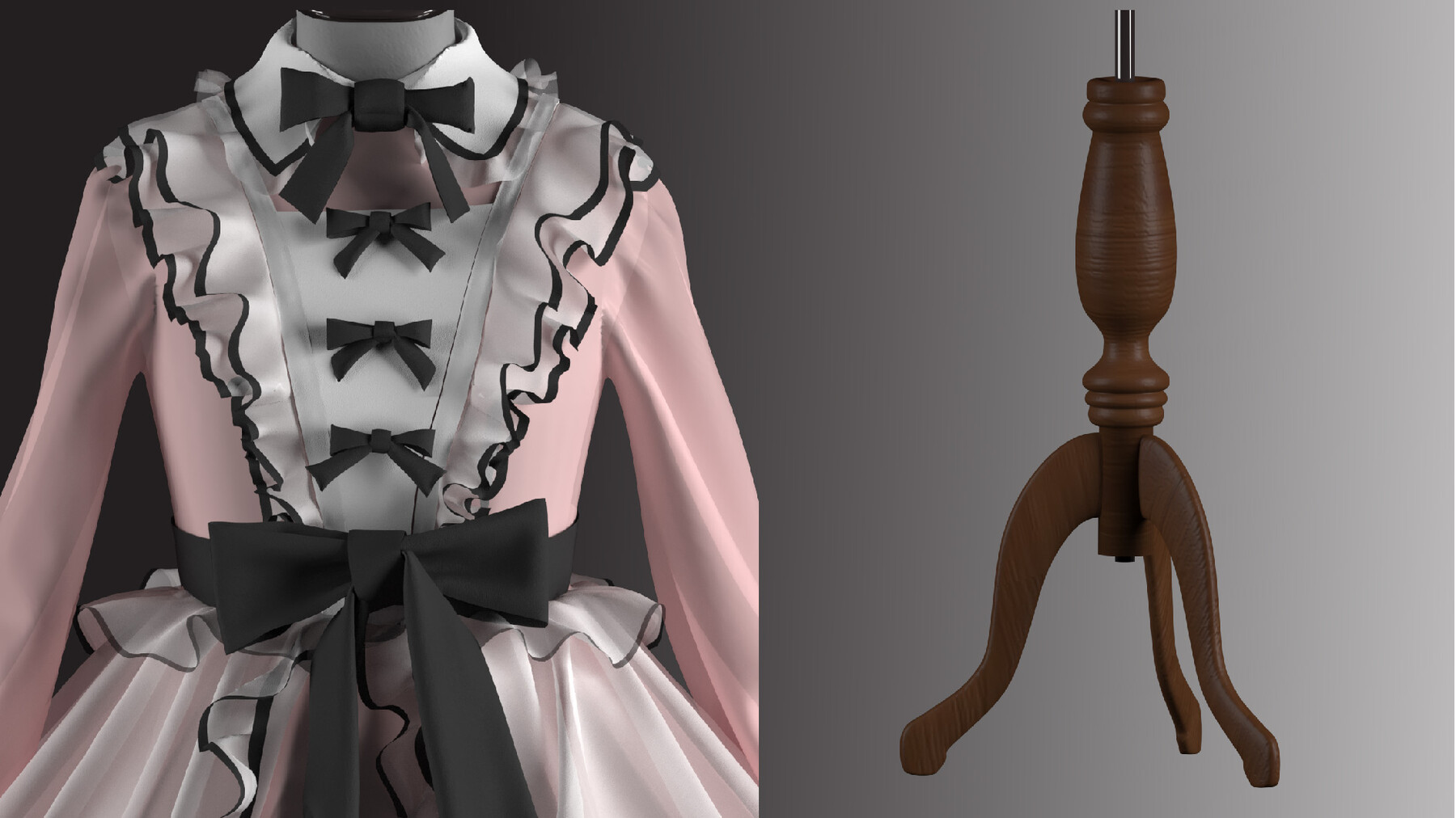 ArtStation - women 's dress | Game Assets