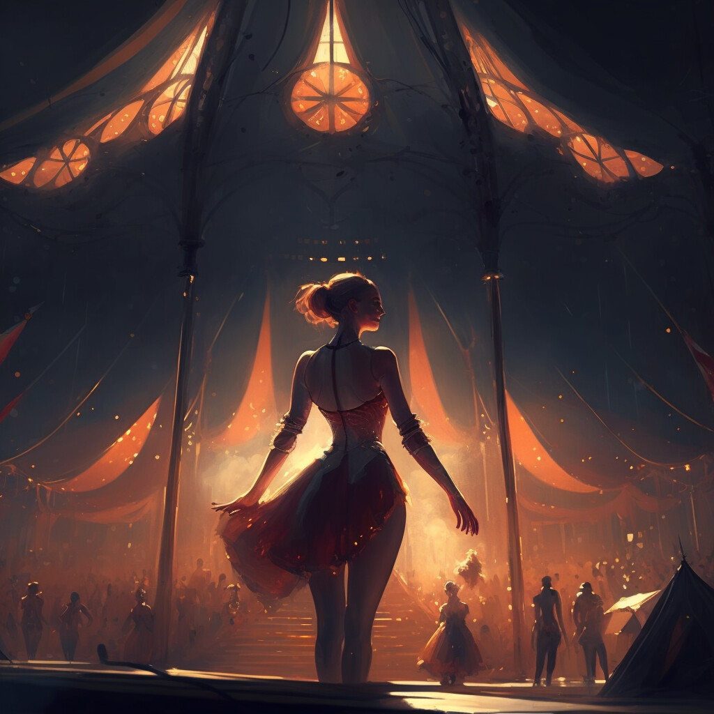 ArtStation - Showtime Spectacular: A Vibrant Digital Painting of Circus ...