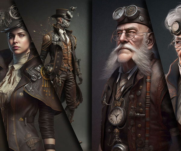 ArtStation - 103 HUMAN steampunk (More Than 8K Resolution) | Artworks