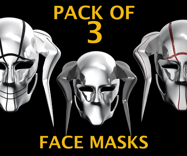 ArtStation - MALE FACE MASK | Game Assets