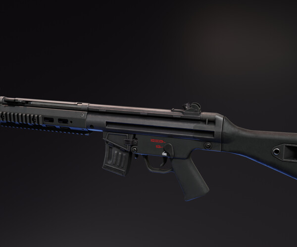 ArtStation - HK33 Assault Rifle | Game Assets