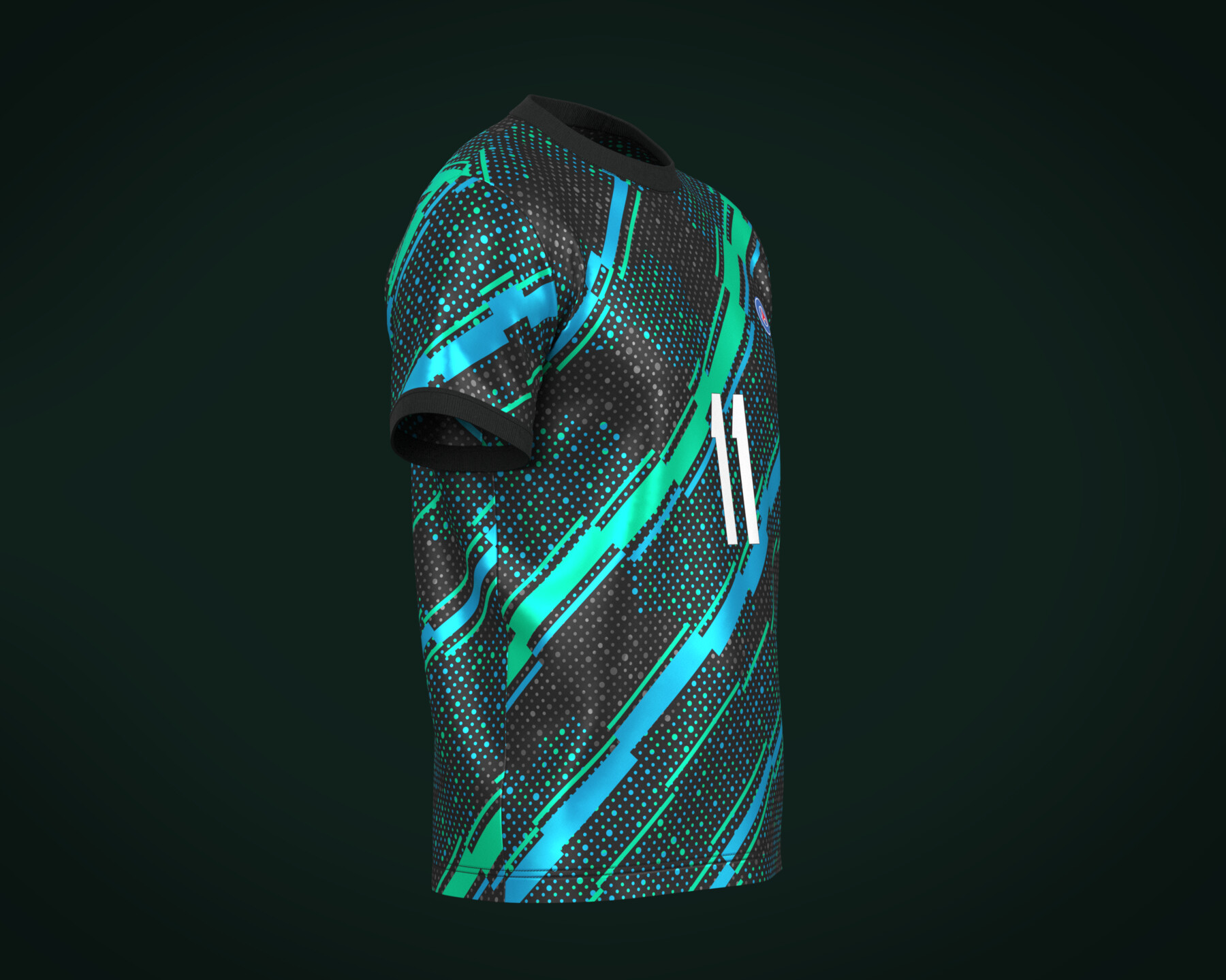 ArtStation - Soccer Football Mint Green With Blue Jersey Player-11 ...