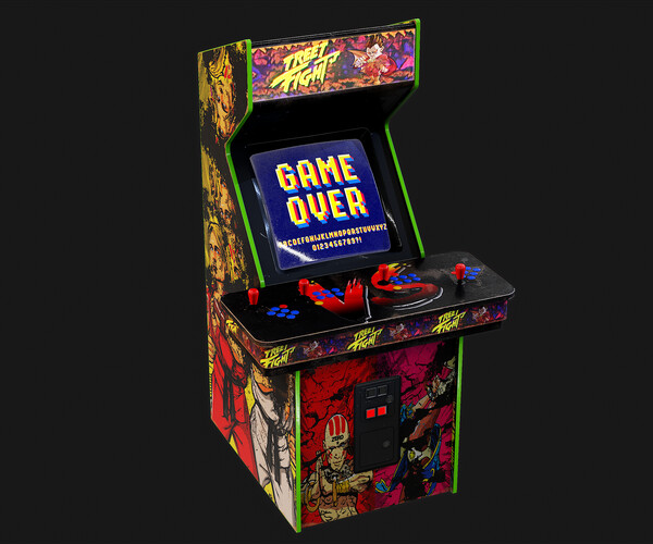 ArtStation - Arcade Game Machine - Game ready props | Game Assets