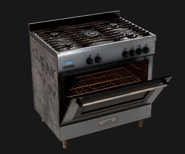 ArtStation - Gas Stove - Game ready props | Game Assets