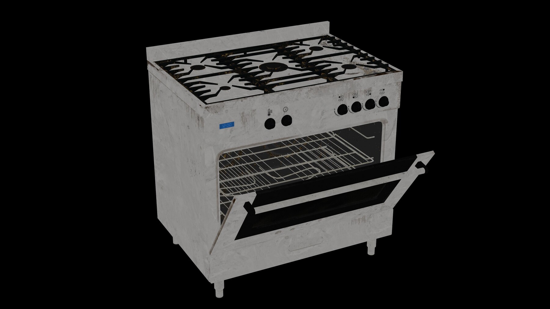 ArtStation - Gas Stove - Game ready props | Game Assets
