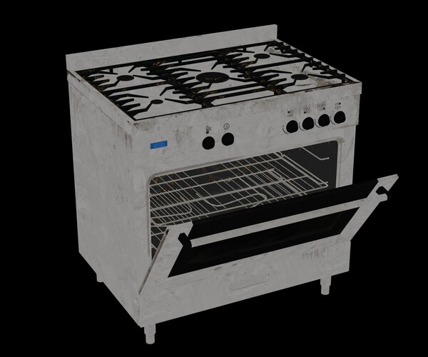 ArtStation - Gas Stove - Game ready props | Game Assets
