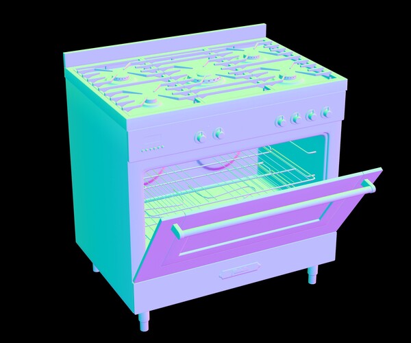 ArtStation - Gas Stove - Game ready props | Game Assets