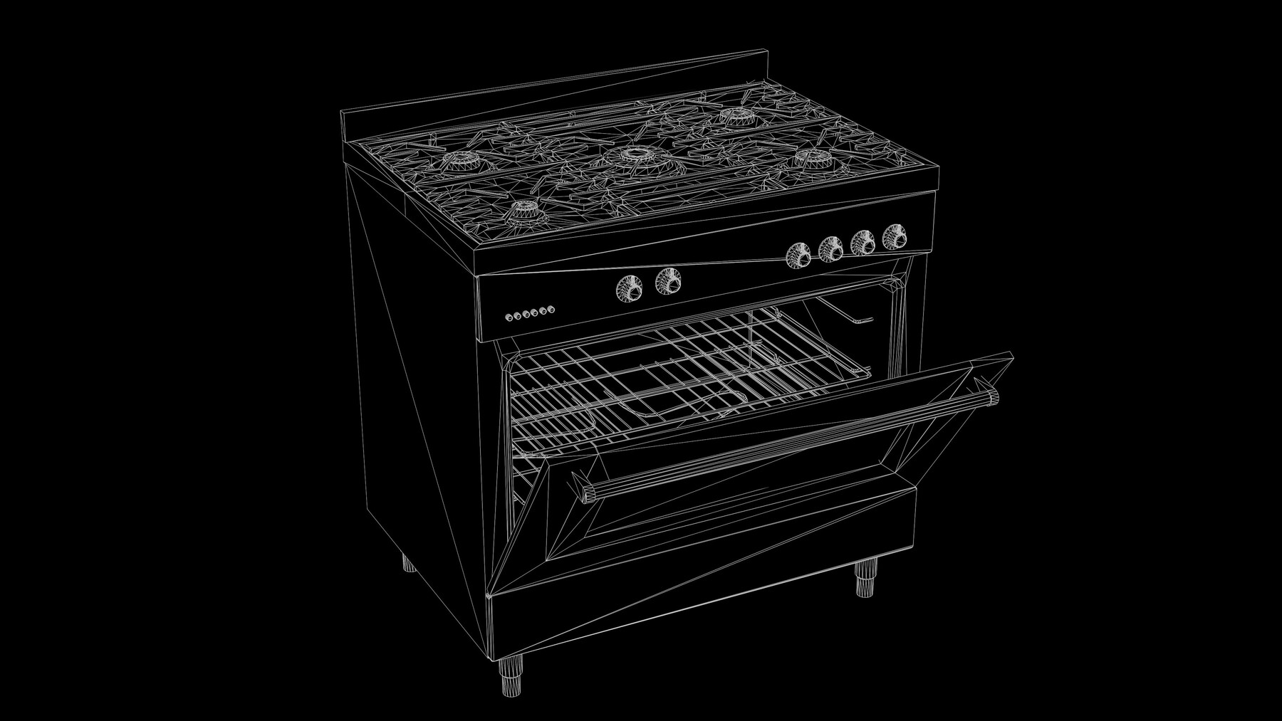 ArtStation - Gas Stove - Game ready props | Game Assets