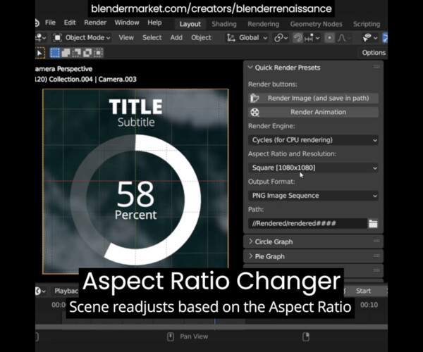 ArtStation - Info Graphs For Blender (Using Geometry Nodes) | Resources