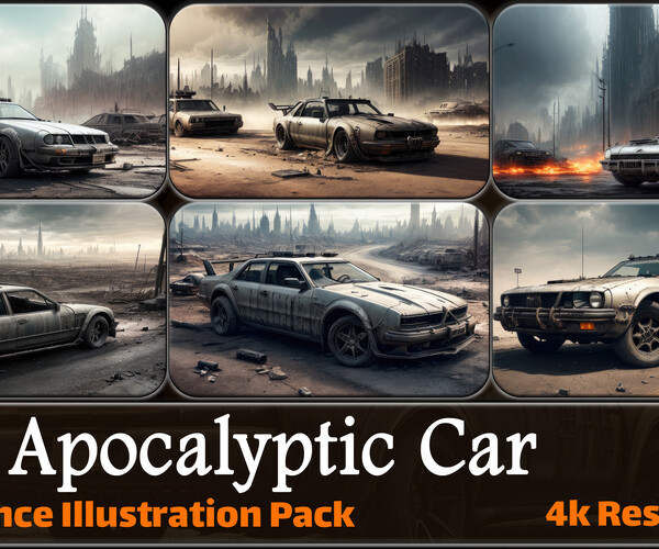 ArtStation - 320 Apocalyptic Car Reference Pack | 4K | v.1 | Artworks