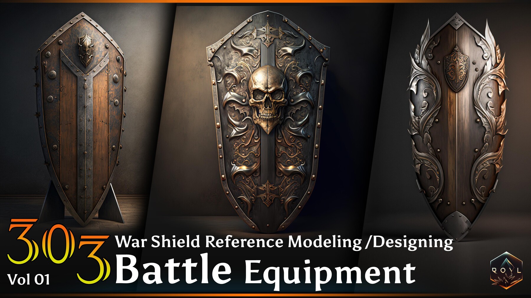 ArtStation - 303 Battle Equipment War Shield Reference Modeling ...