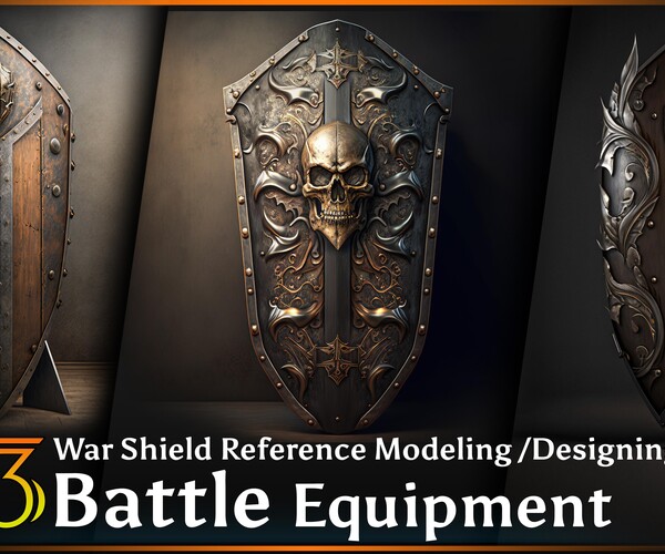 ArtStation - 303 Battle Equipment War Shield Reference Modeling ...