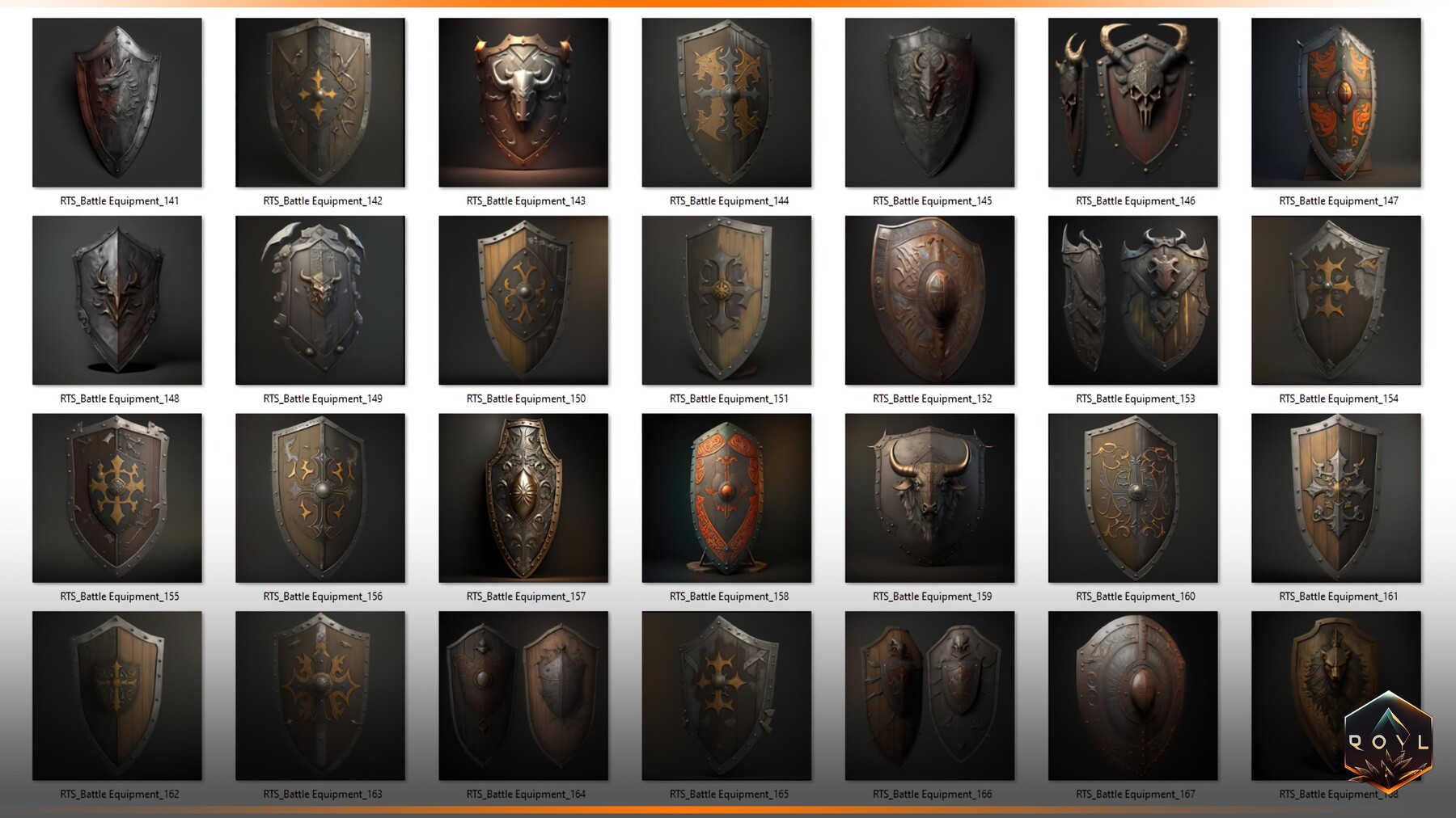 ArtStation - 303 Battle Equipment War Shield Reference Modeling ...