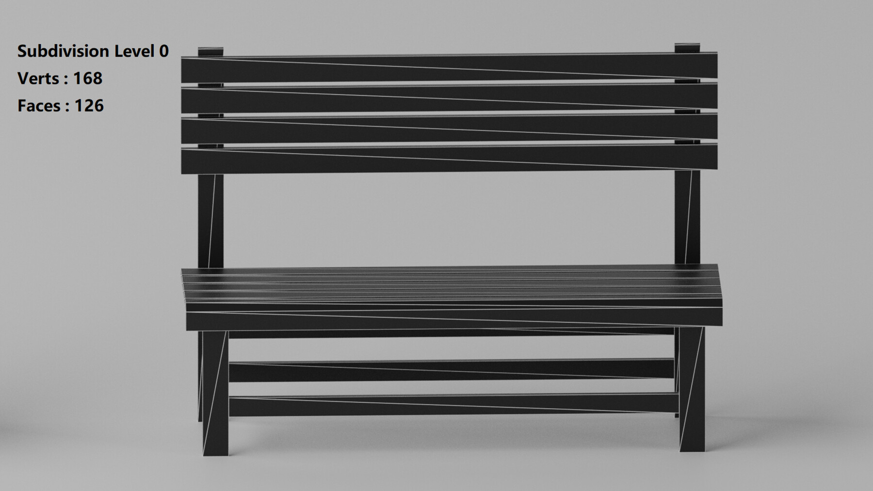 ArtStation - Cartoon Wooden Bench Park 3d model | Resources