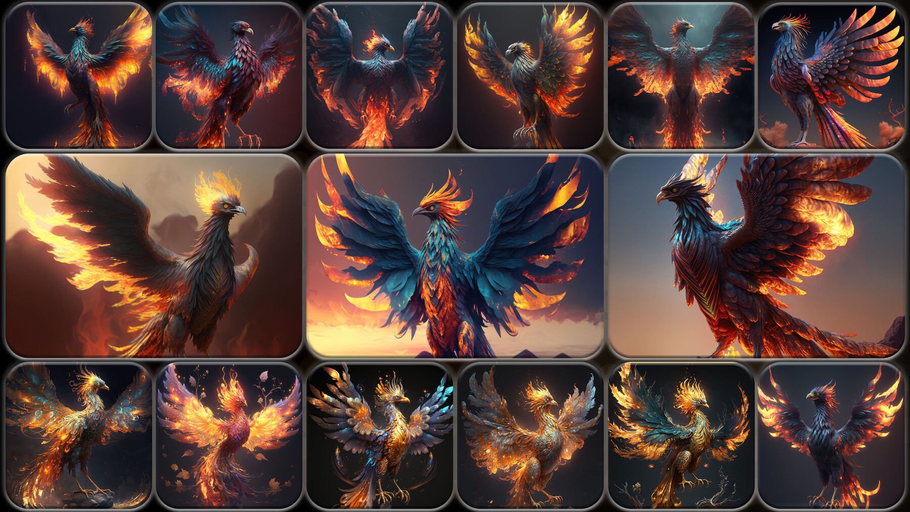 ArtStation - 200 Phoenix Reference Pack | 4K | v.11 | Artworks