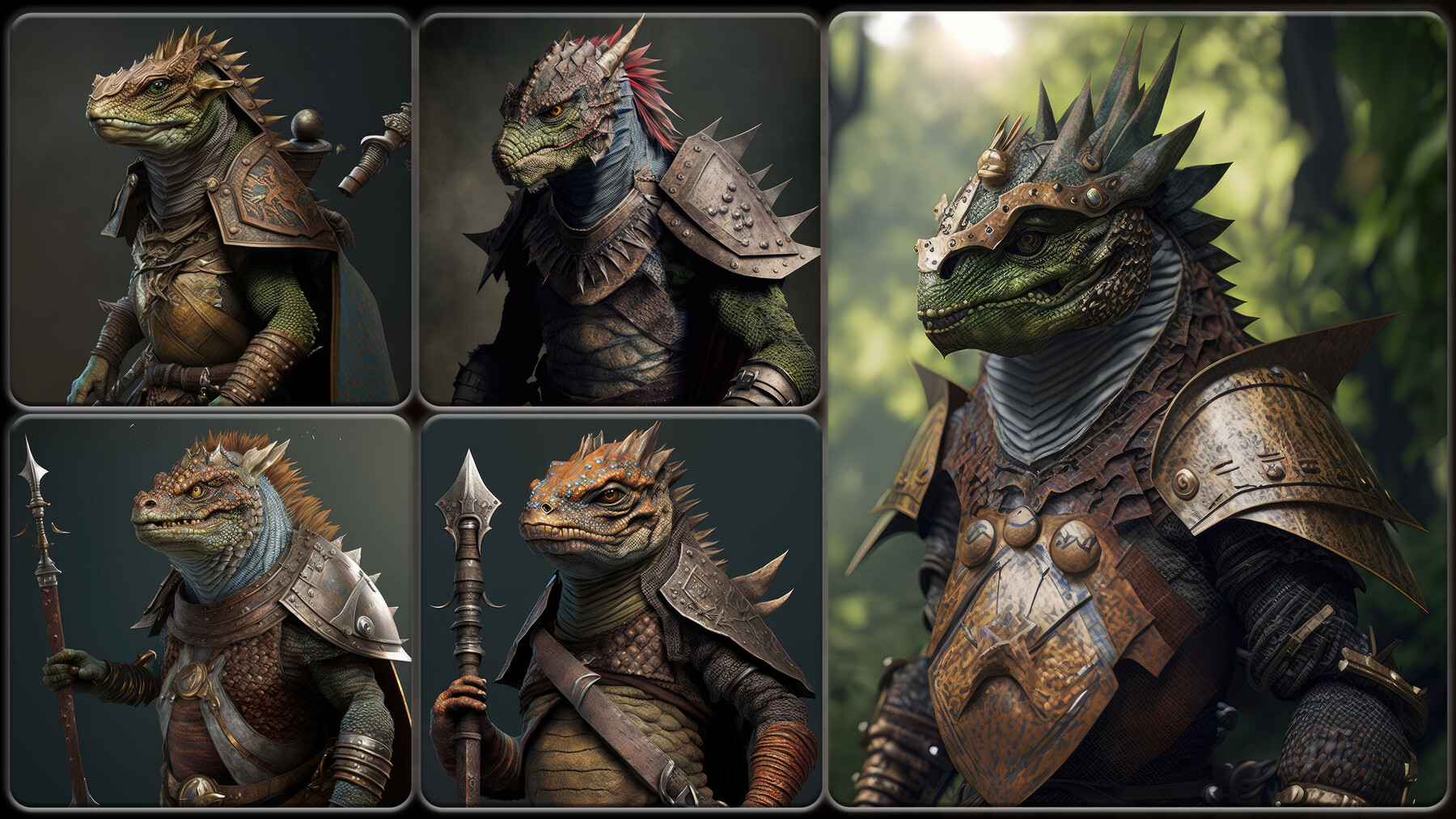 ArtStation - 240 Lizardfolk Reference Pack | 4K | v.12 | Artworks