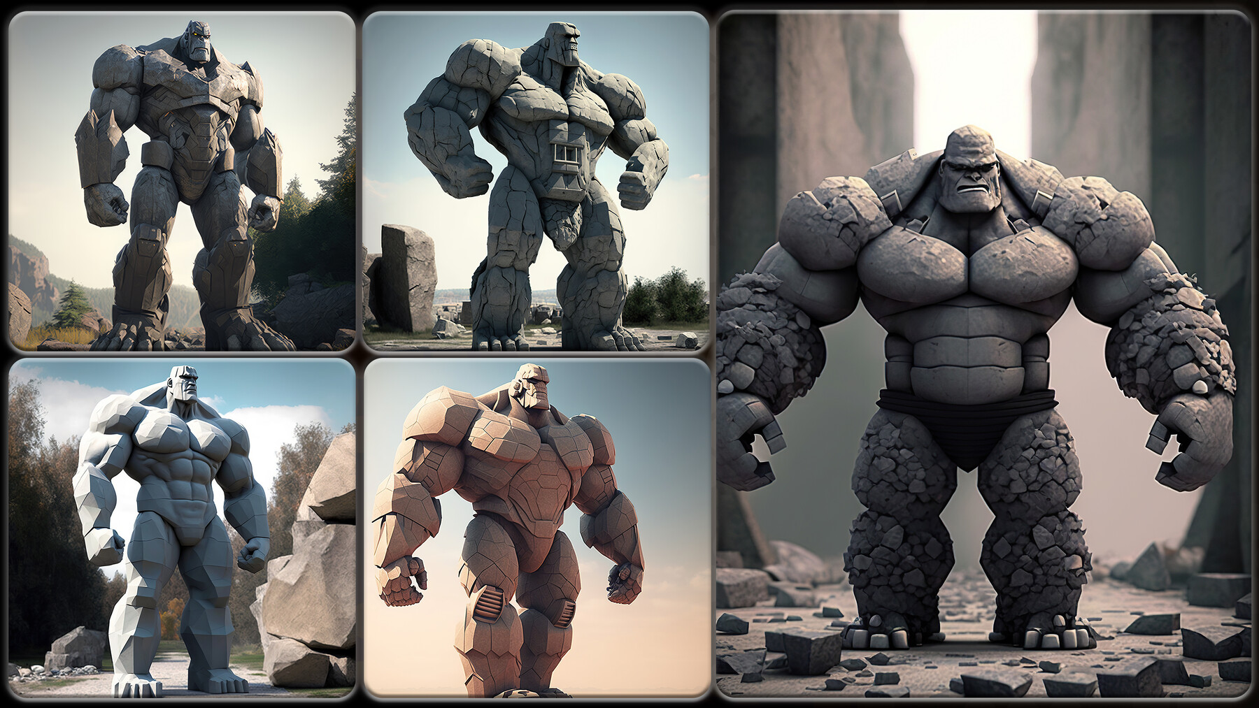 ArtStation - 210 Golem Reference Pack | 4K | v.13 | Artworks