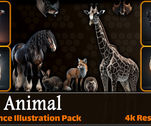 ArtStation - 300 Animal Reference Pack | 4K | v.18 | Artworks