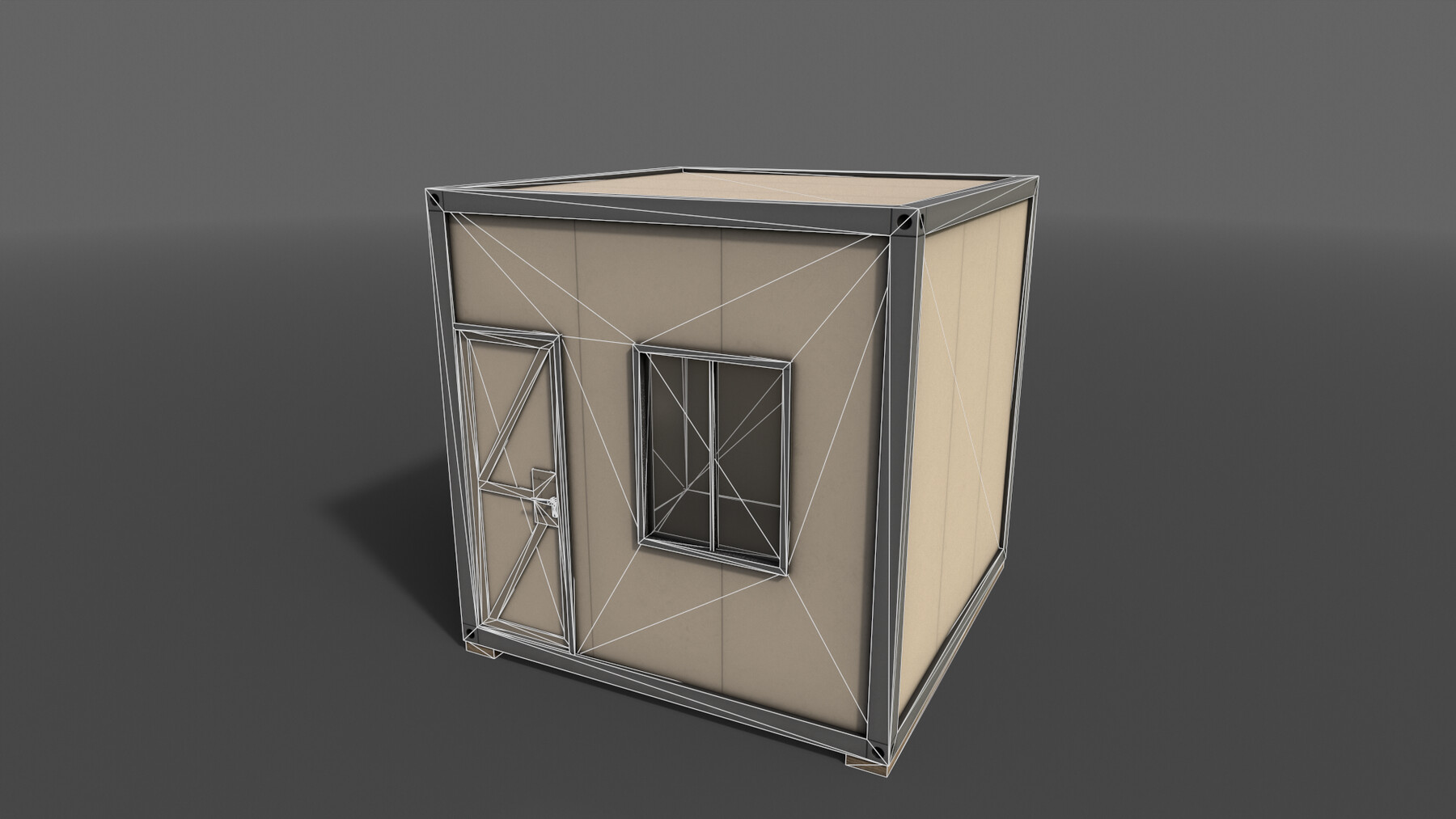 ArtStation - PBR Container House AB V1 | Game Assets