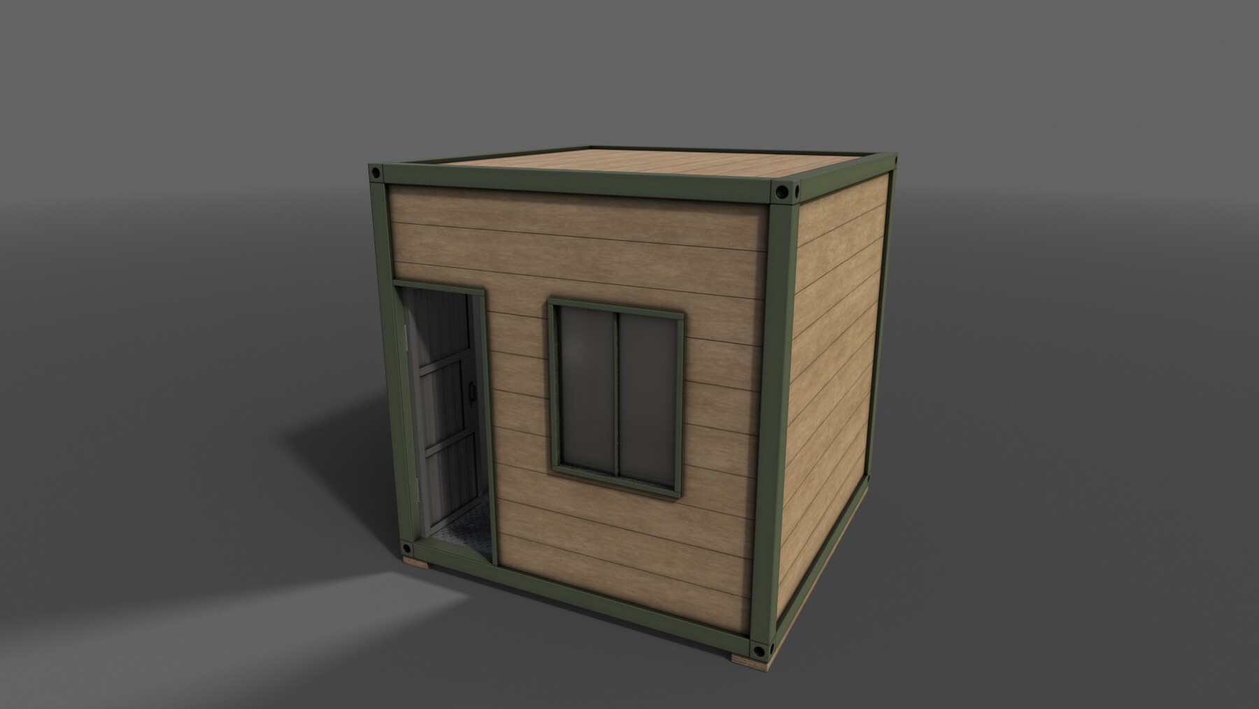 ArtStation - PBR Container House AC V1 | Game Assets