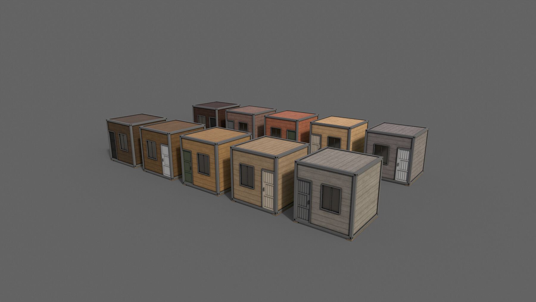 ArtStation - PBR Container House AC V1 | Game Assets