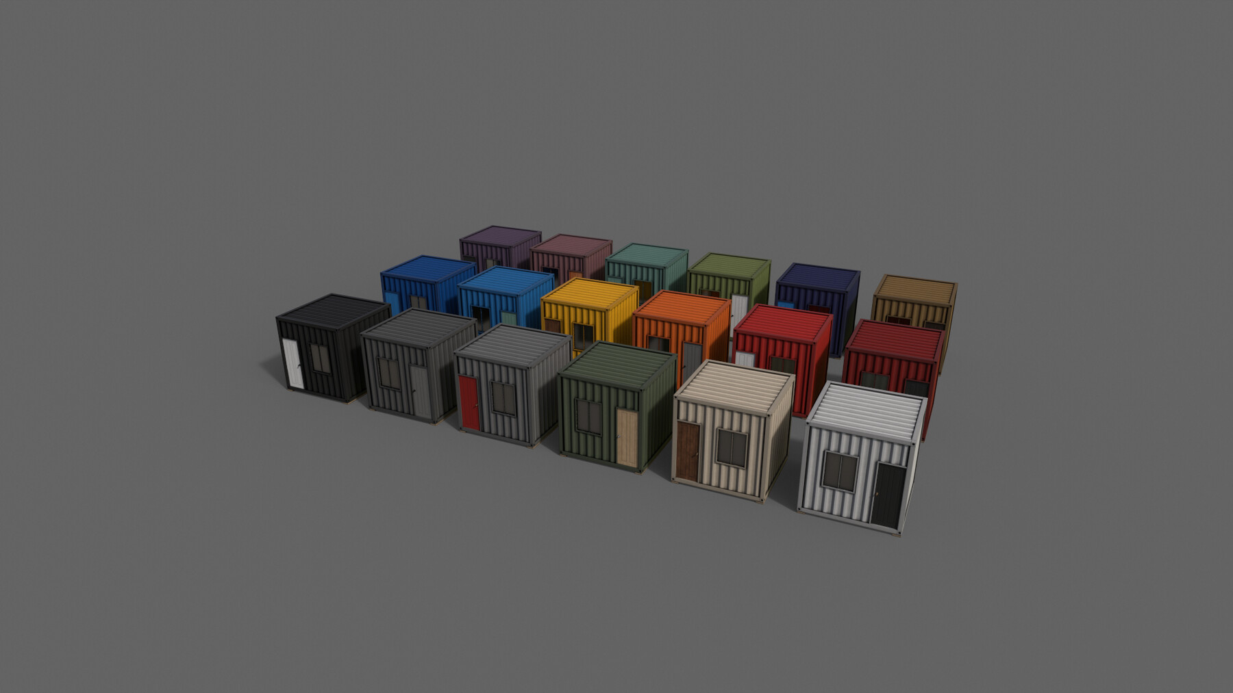 ArtStation - PBR Container House BA V1 | Game Assets